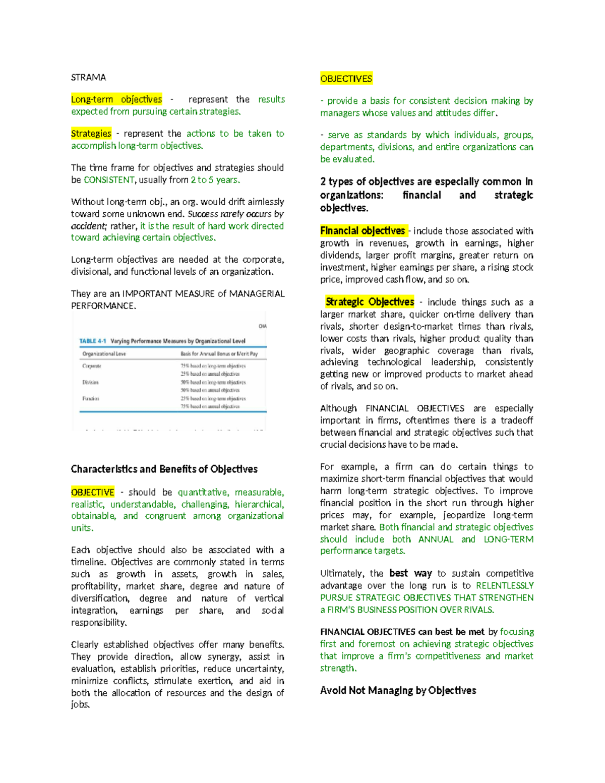 Strama 1 - STRAMA Long-term objectives - represent the results expected ...