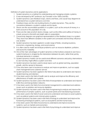 History of system dynamics - In the 1950s, Jay Forrester developed the ...