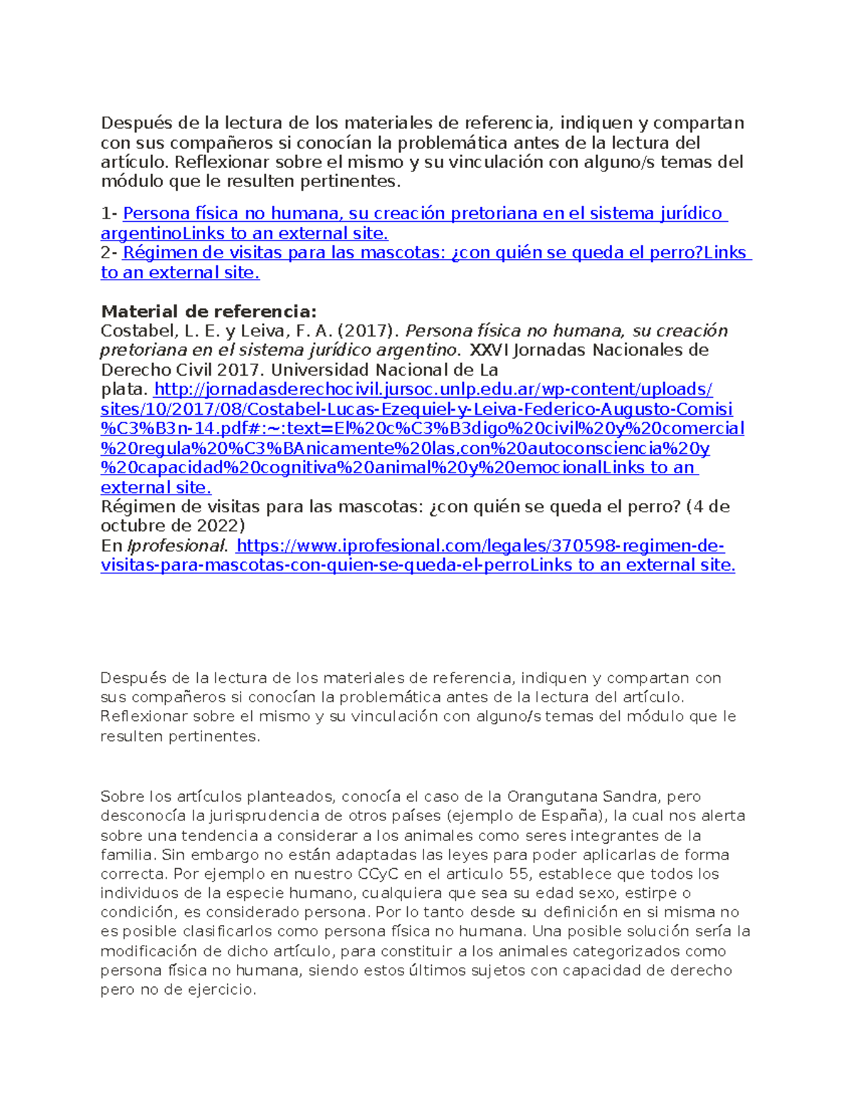 Foro 2 - aprobado seccion 18629 Cristina Nora Mosquera - Después de la ...