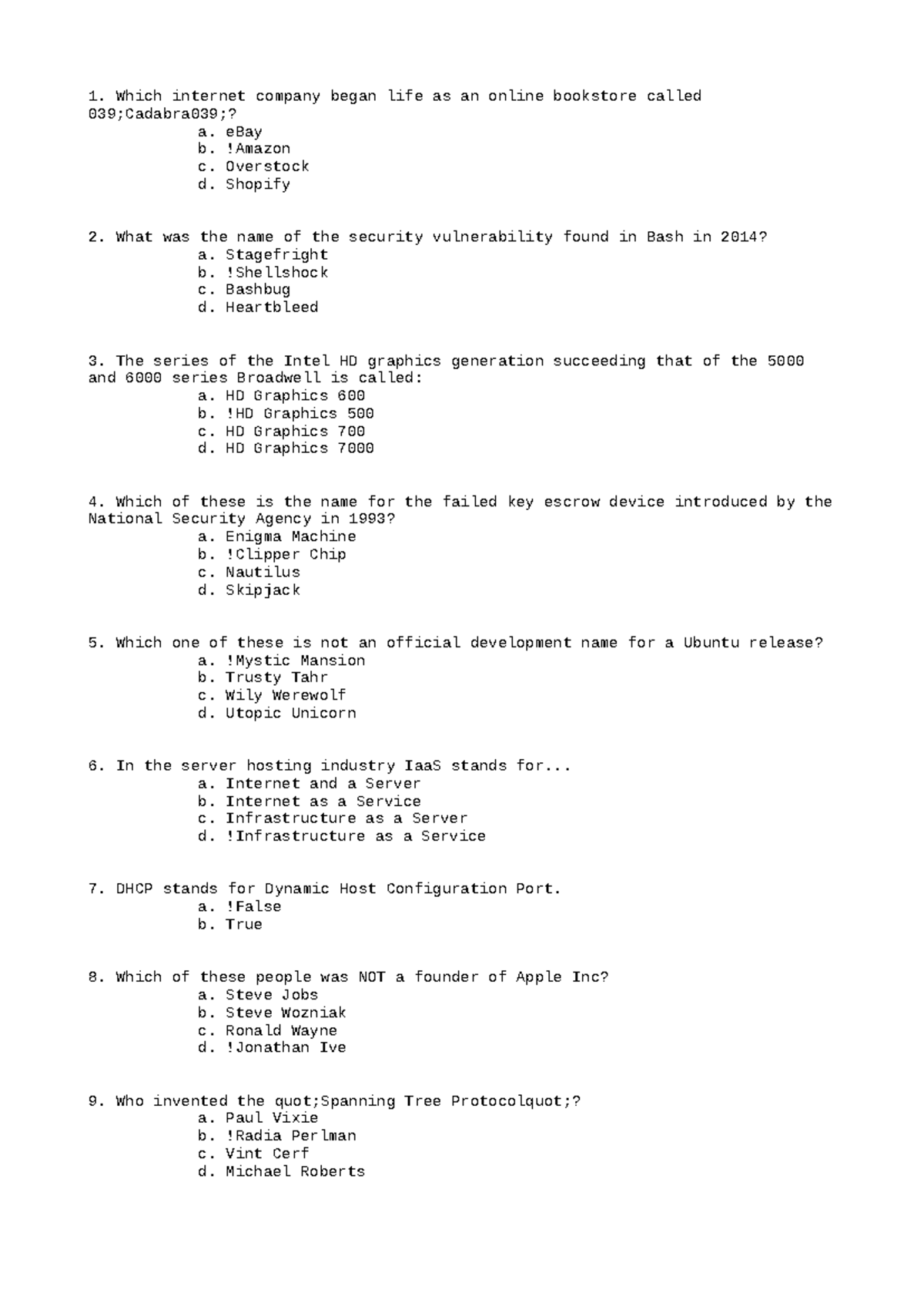 CS120 Database Design Spring 2024 5 - Which internet company began life ...