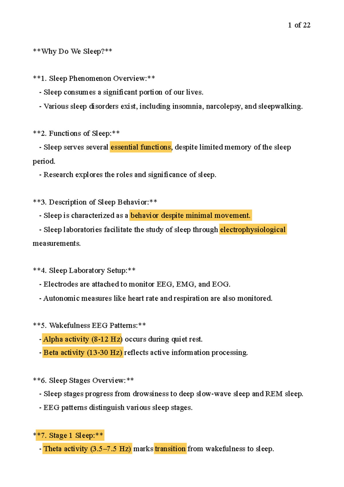 Sleep (Biospsychology) - Why Do We Sleep? 1. Sleep Phenomenon Overview ...