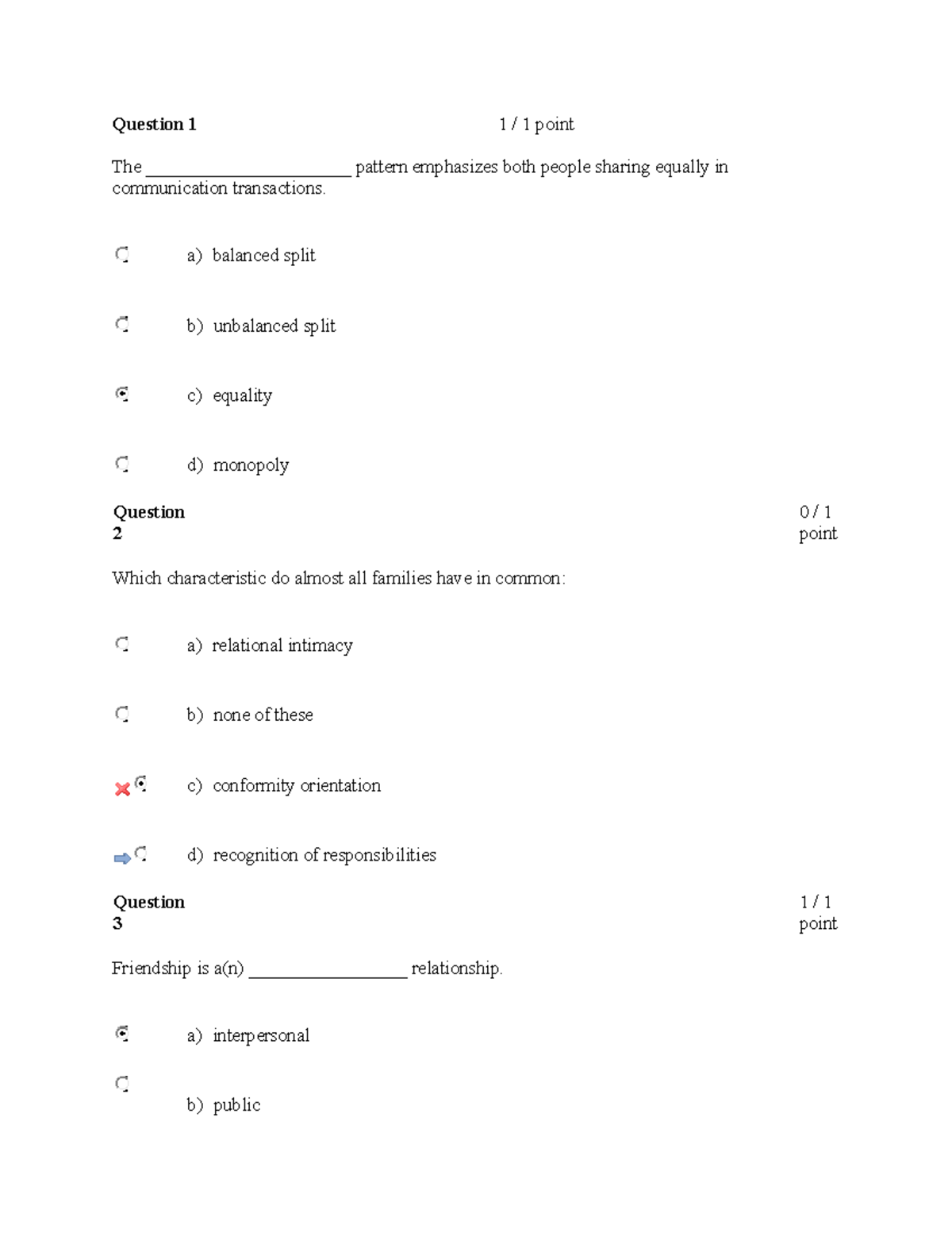 COM1010 Chapter 9 QUIZ - Question 1 1 / 1 point The ...