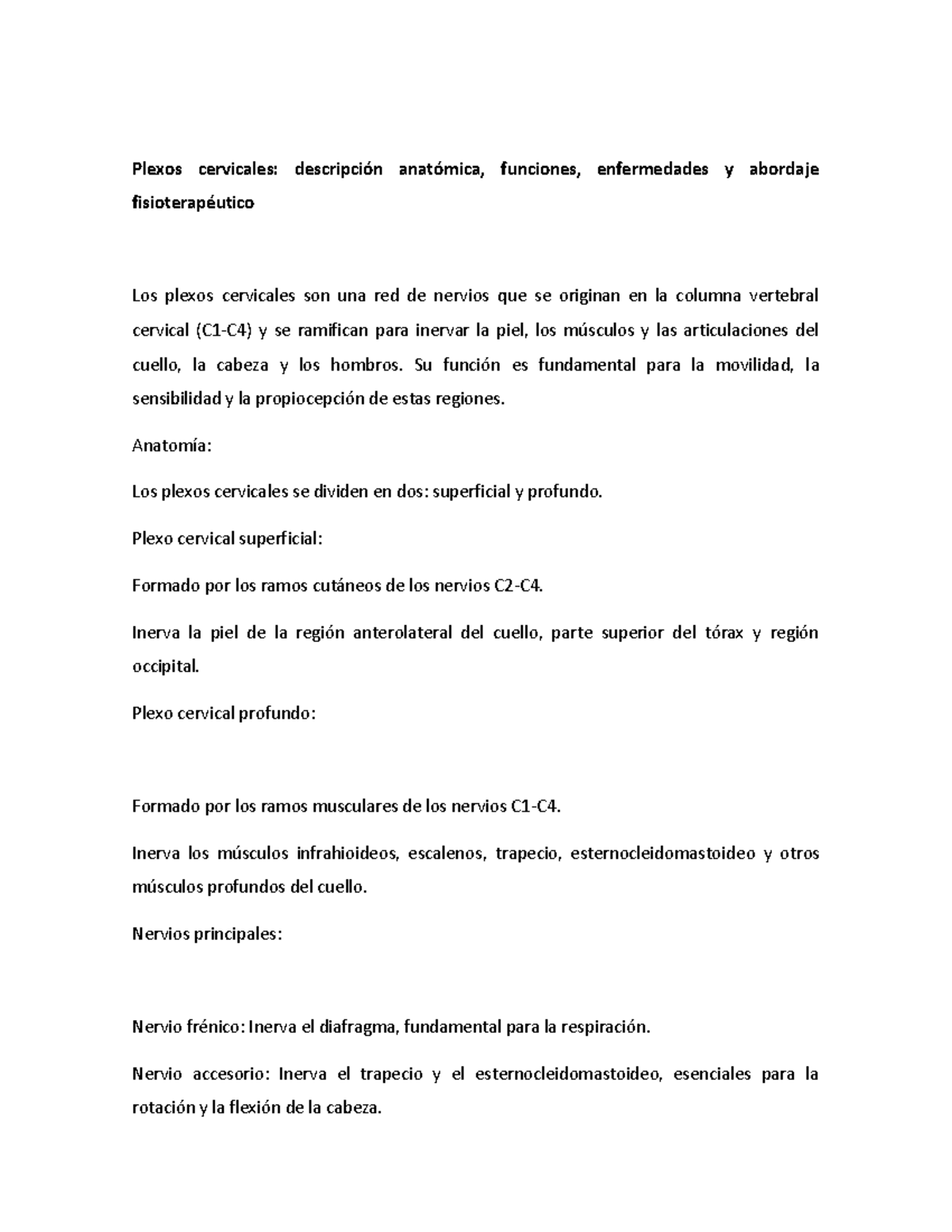 Plexos-cervicales - gui de plexos - Plexos cervicales: descripción ...