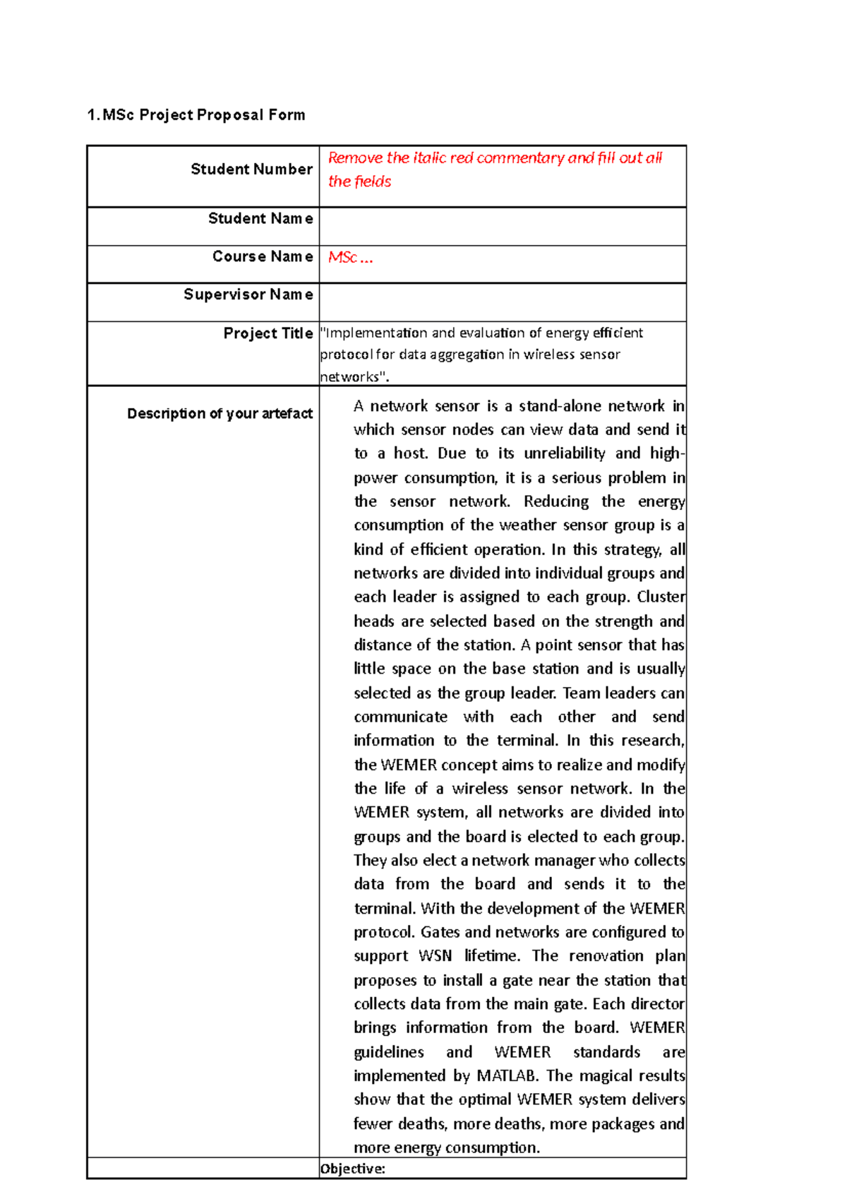 MSc Project Proposal form - Tagged-converted - 1 Project Proposal Form ...