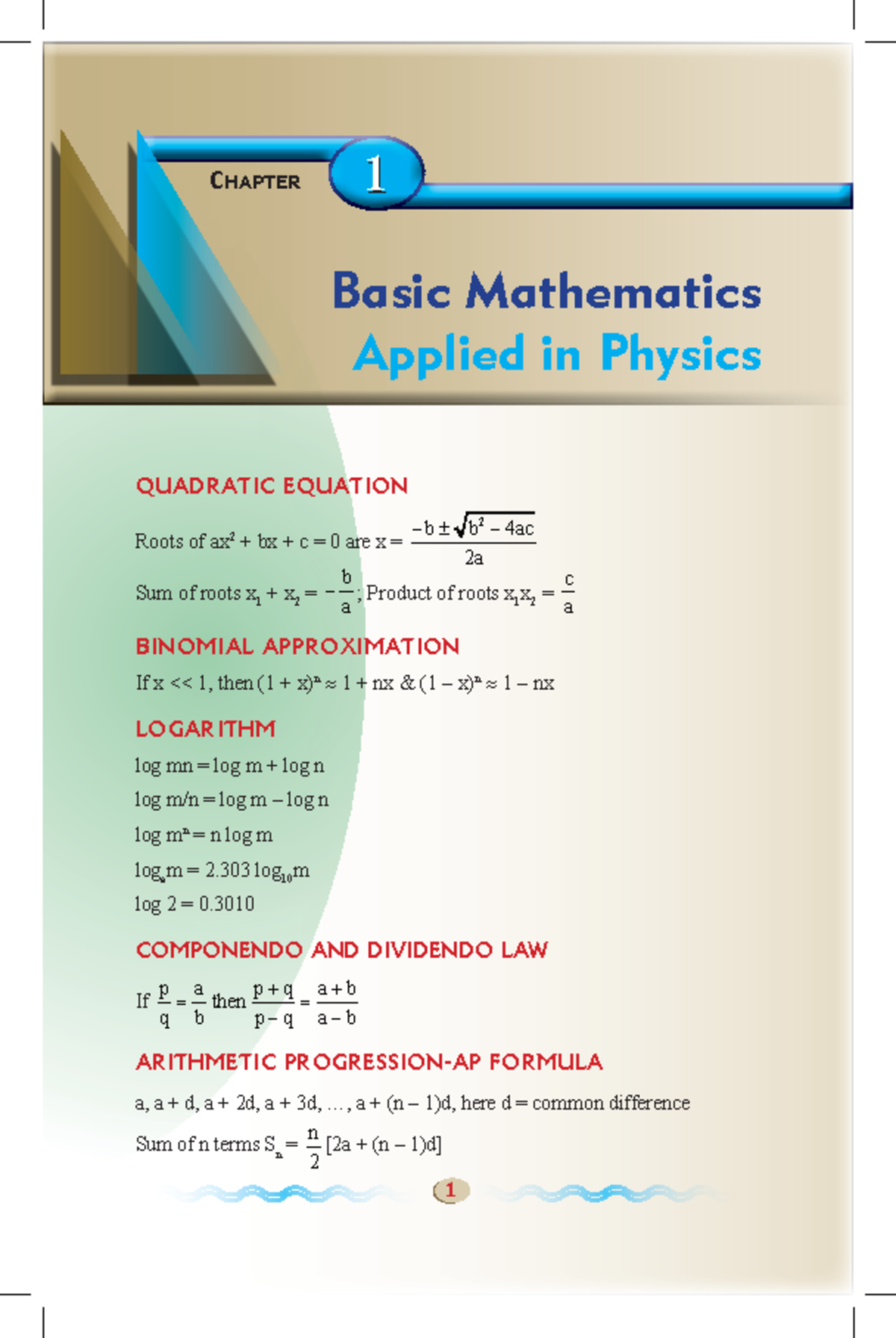 Handbook Physics (Only PDF) - Hand Book (Physics) - 1 QUADRATIC ...