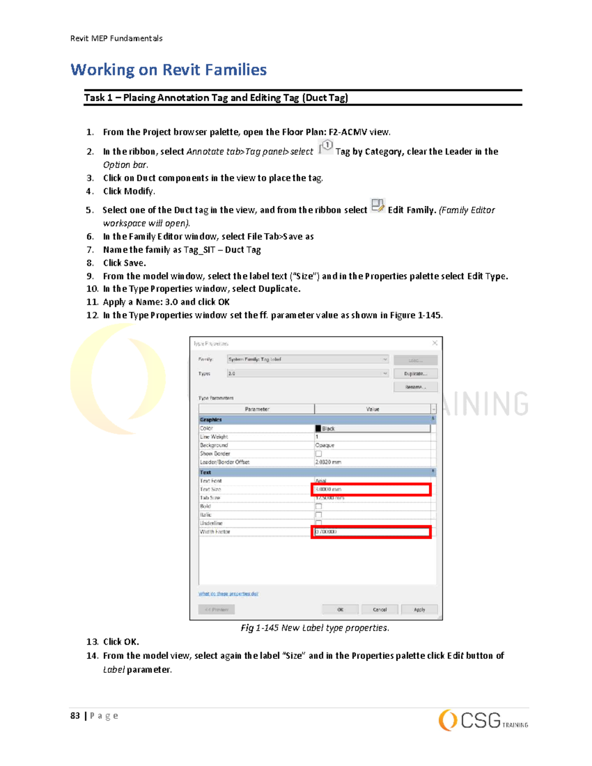 Revit MEP Student Handout - Day 8 Part 2 - Working on Revit Families ...