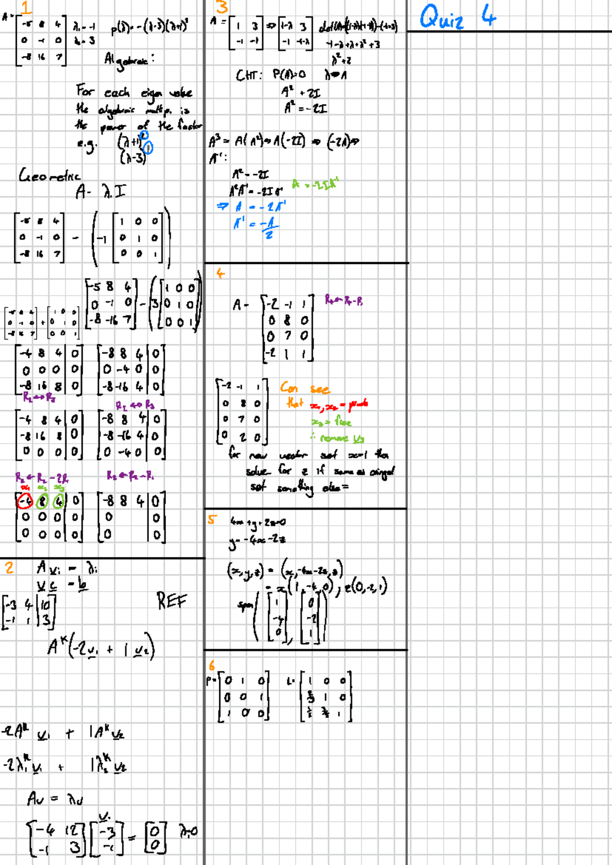 Quiz Working - quiz - · I 3 A = - 5 84 x = + p(X) = - ( )(X + A = 1 d ...