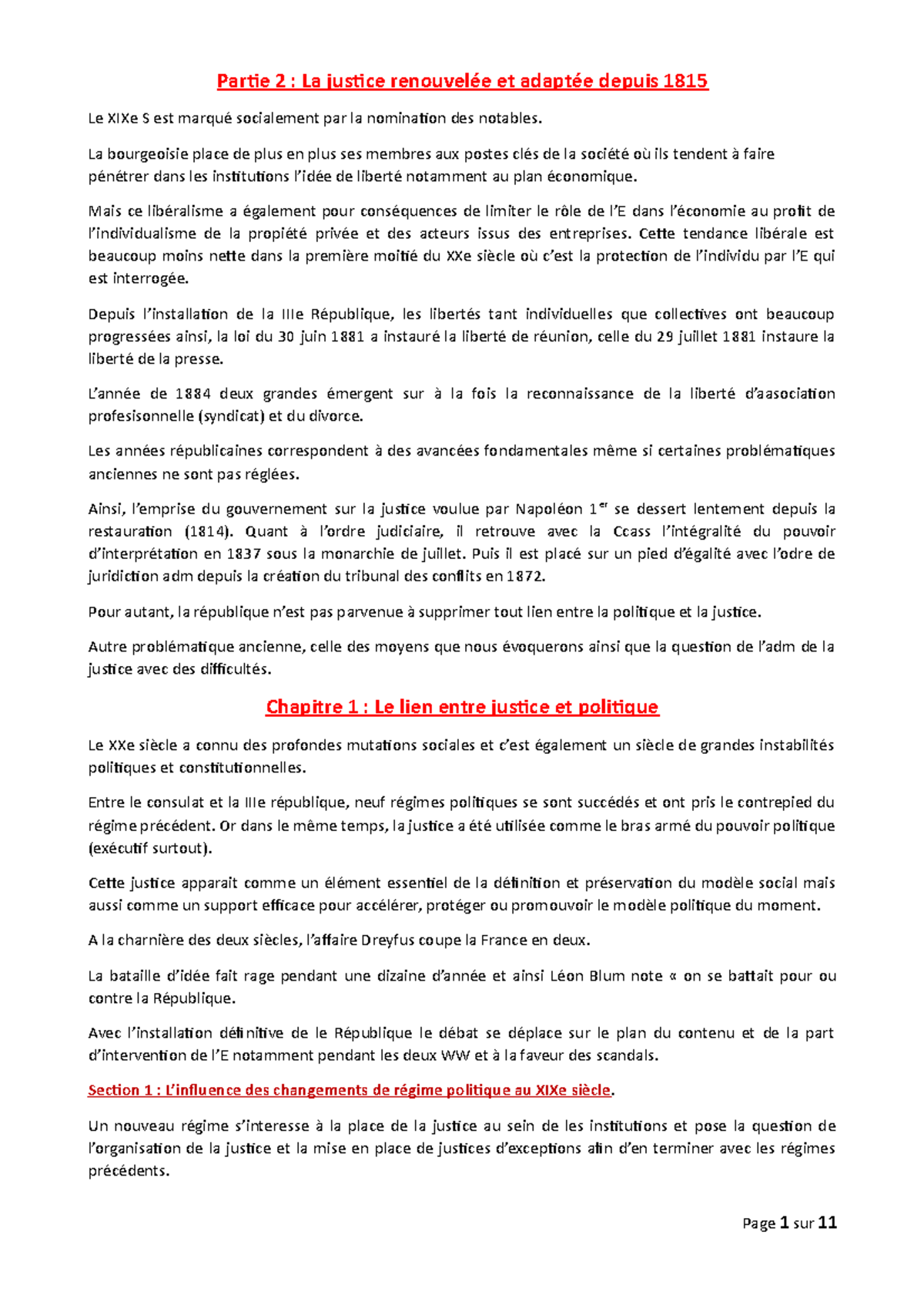 Partie 2 Chapitre 1-Histoire de la justice - Partie 2 : La justice ...