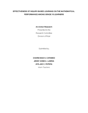 ACR Science AND MATH Month - DEPARTMENT OF EDUCATION REGION VIII ...