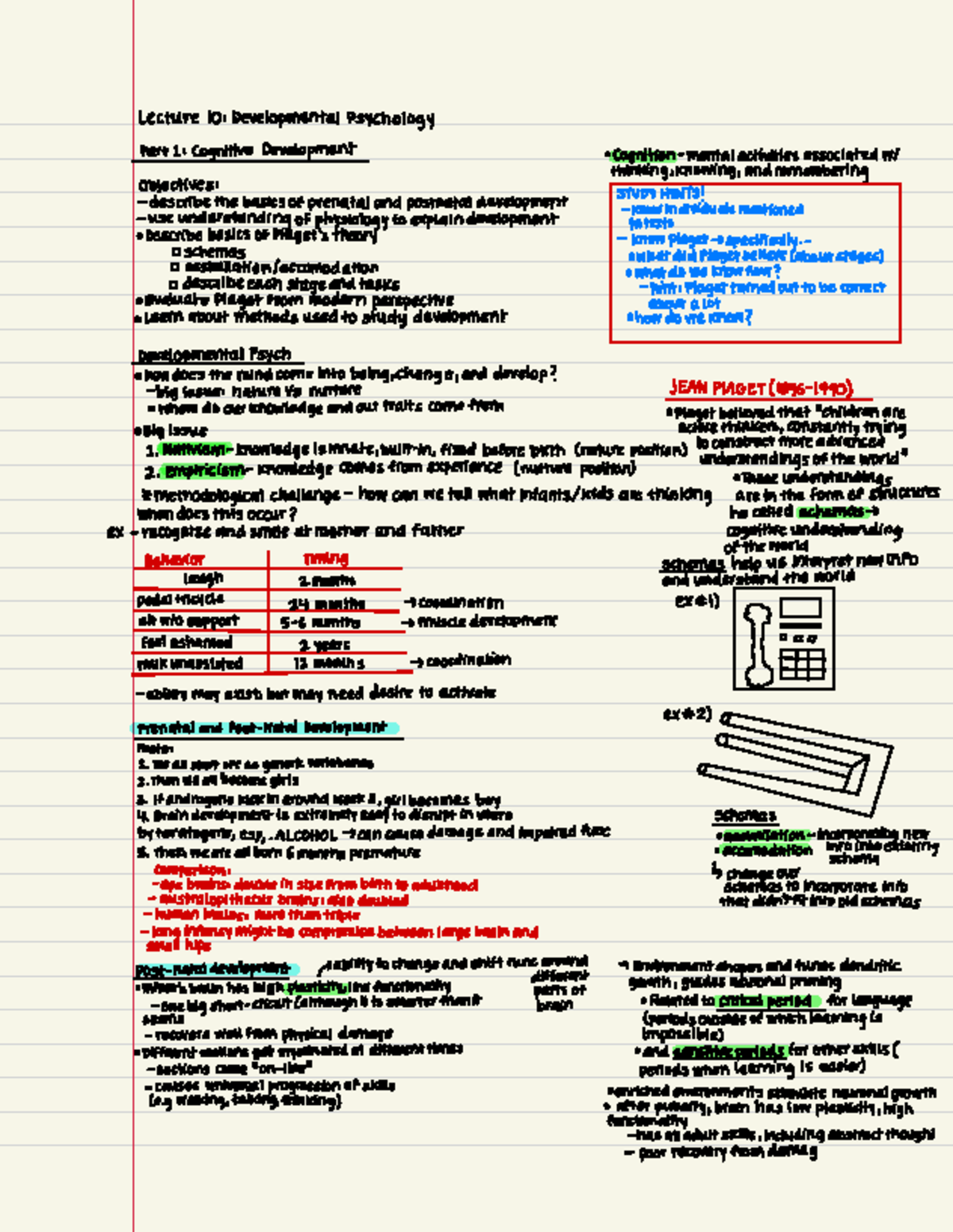 Pyschology 101 - Memory - Lecture 18: Developmental Psychology Part 1: Cognitive Development ...