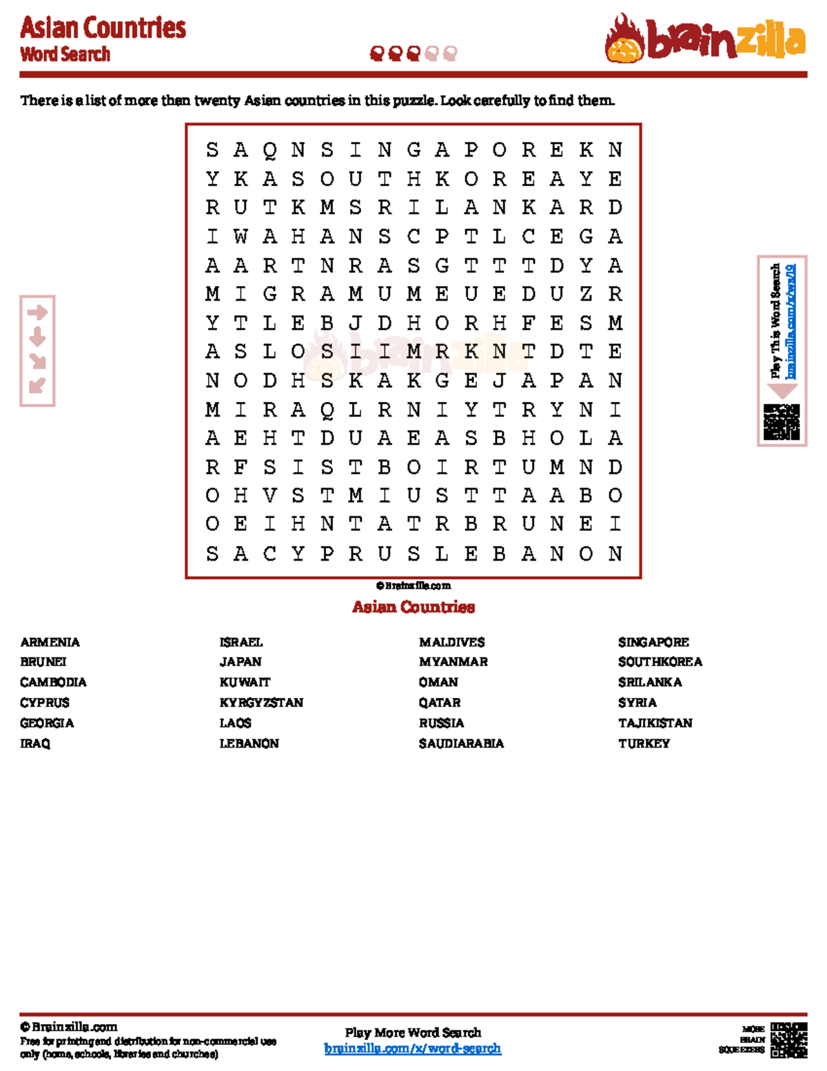 Asian-countries-medium - There is a list of more than twenty Asian ...