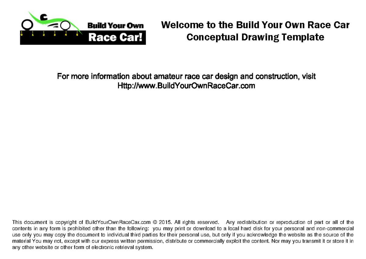 Race Car Conceptual Drawing Template PDF - Welcome to the Build Your ...