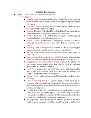 Criminal Investigation Chapter 10 - Chapter 10: Robbery Vocabulary ...