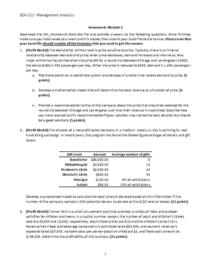 M1 Homework Solution - Problem 1: Problem 2: Problem 3: P D 500 700 300 1000 Part a) Slope -1 ...