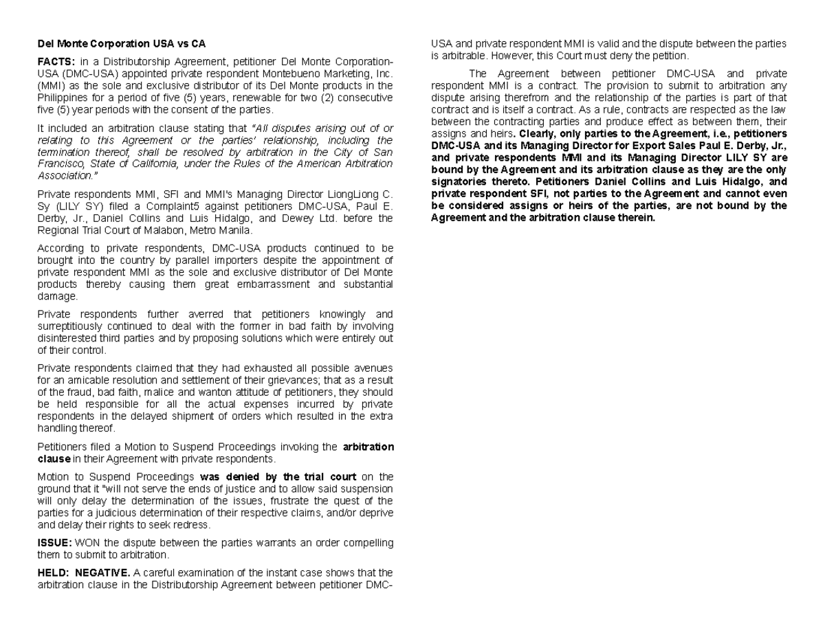 331265097 Del Monte Corporation USA vs CA - Del Monte Corporation USA ...