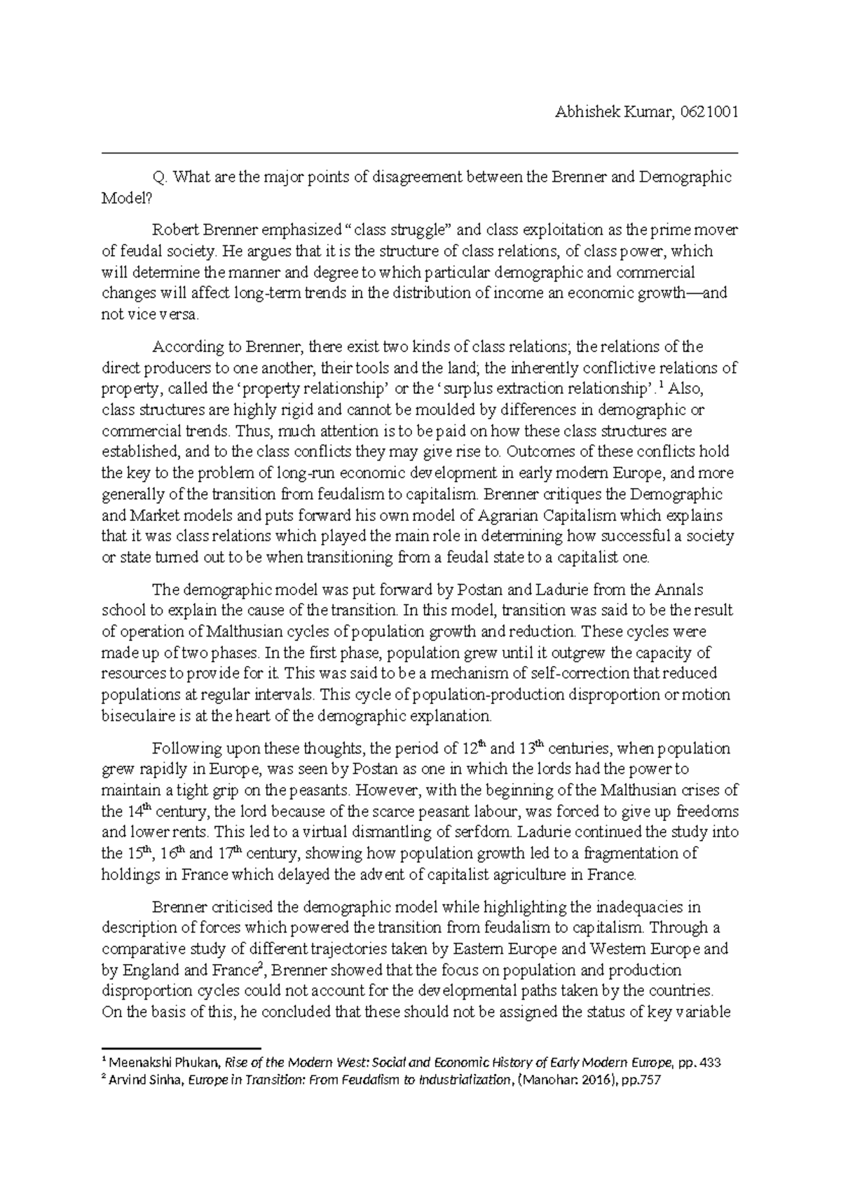 RMW Assignment - Abhishek Kumar, 0621001 - Studocu