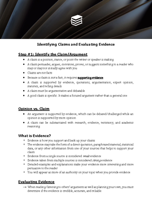 Essay notes - English Composition I FALL SEMESTER 2023- 2024 INSTRUCTOR ...