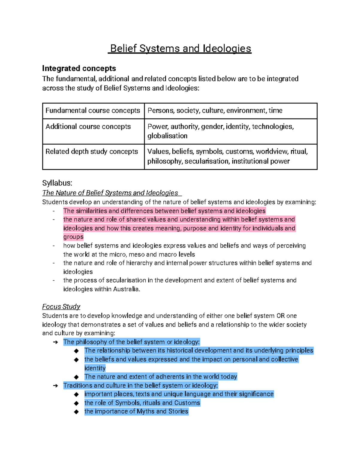 Belief Systems and Ideologies - Belief Systems and Ideologies ...