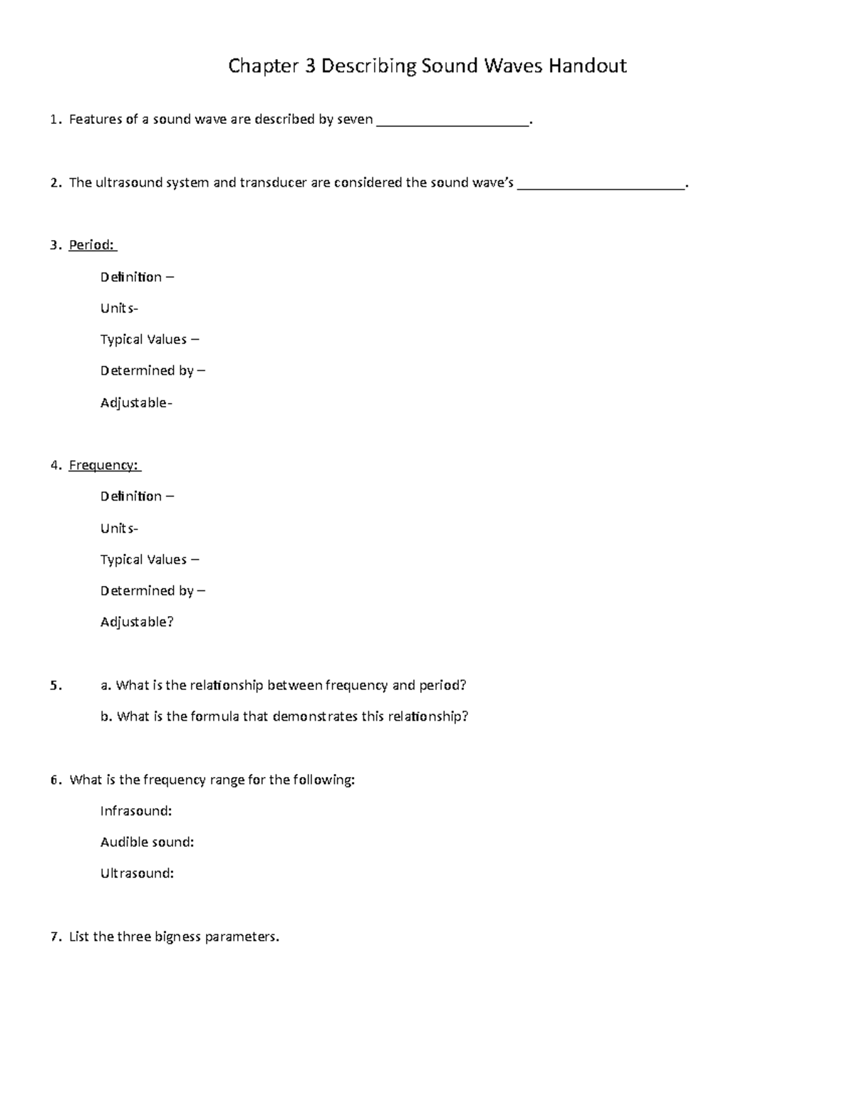 DBS+290+CH+3+Handout - Chapter 3 Describing Sound Waves Handout ...