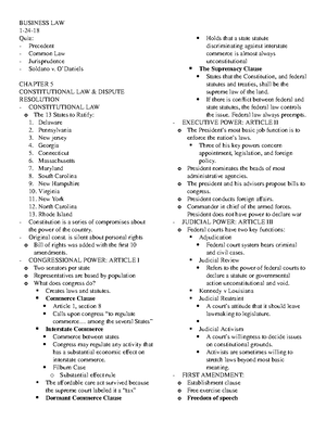 Business Law Final Exam Notes - Business Law 1 Belmont University MGT ...