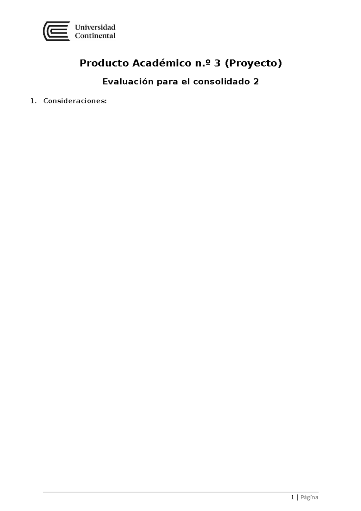 PA03 Innovación Social - Producto Académico n.º 3 (Proyecto) Evaluación para el consolidado 2 1 ...