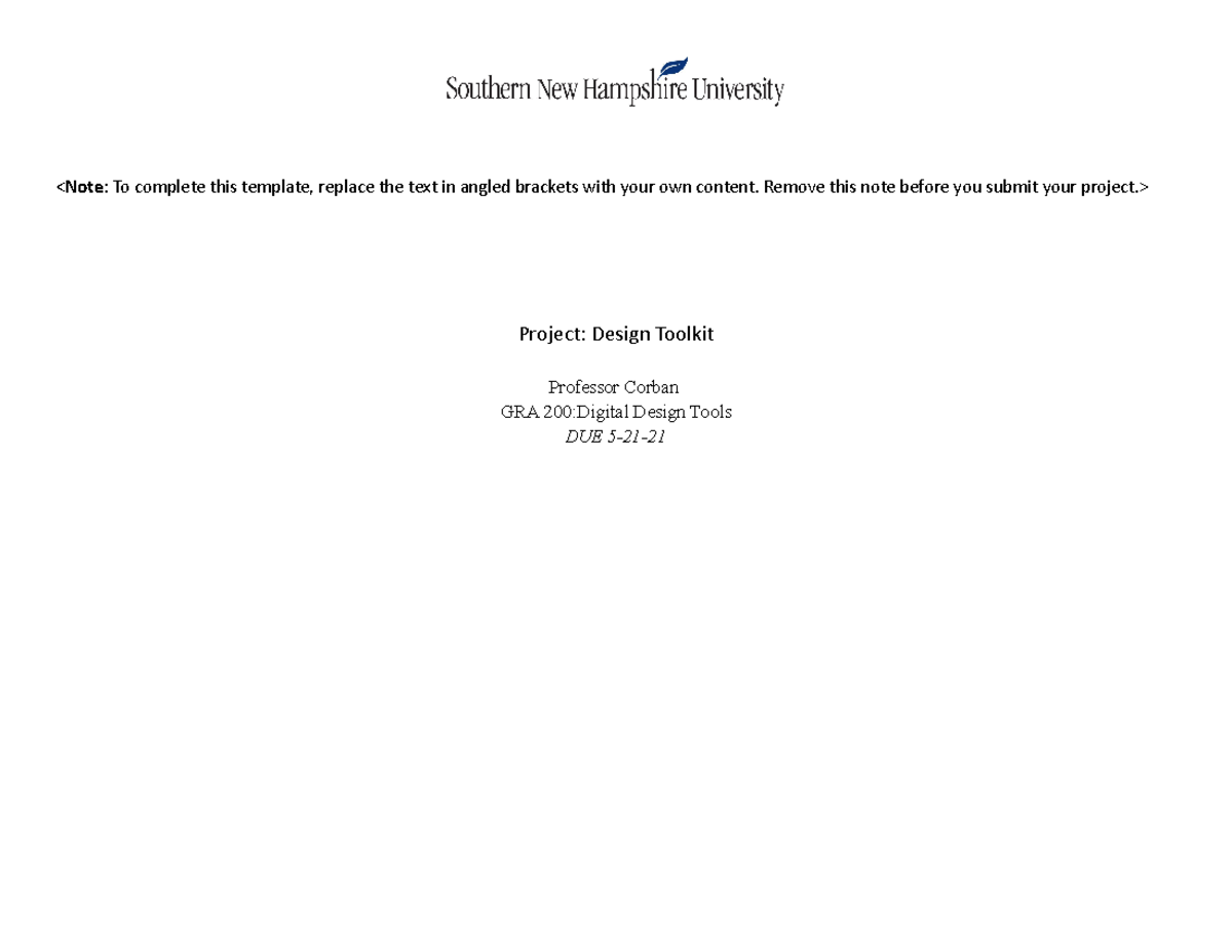 Design Software Overview Draft