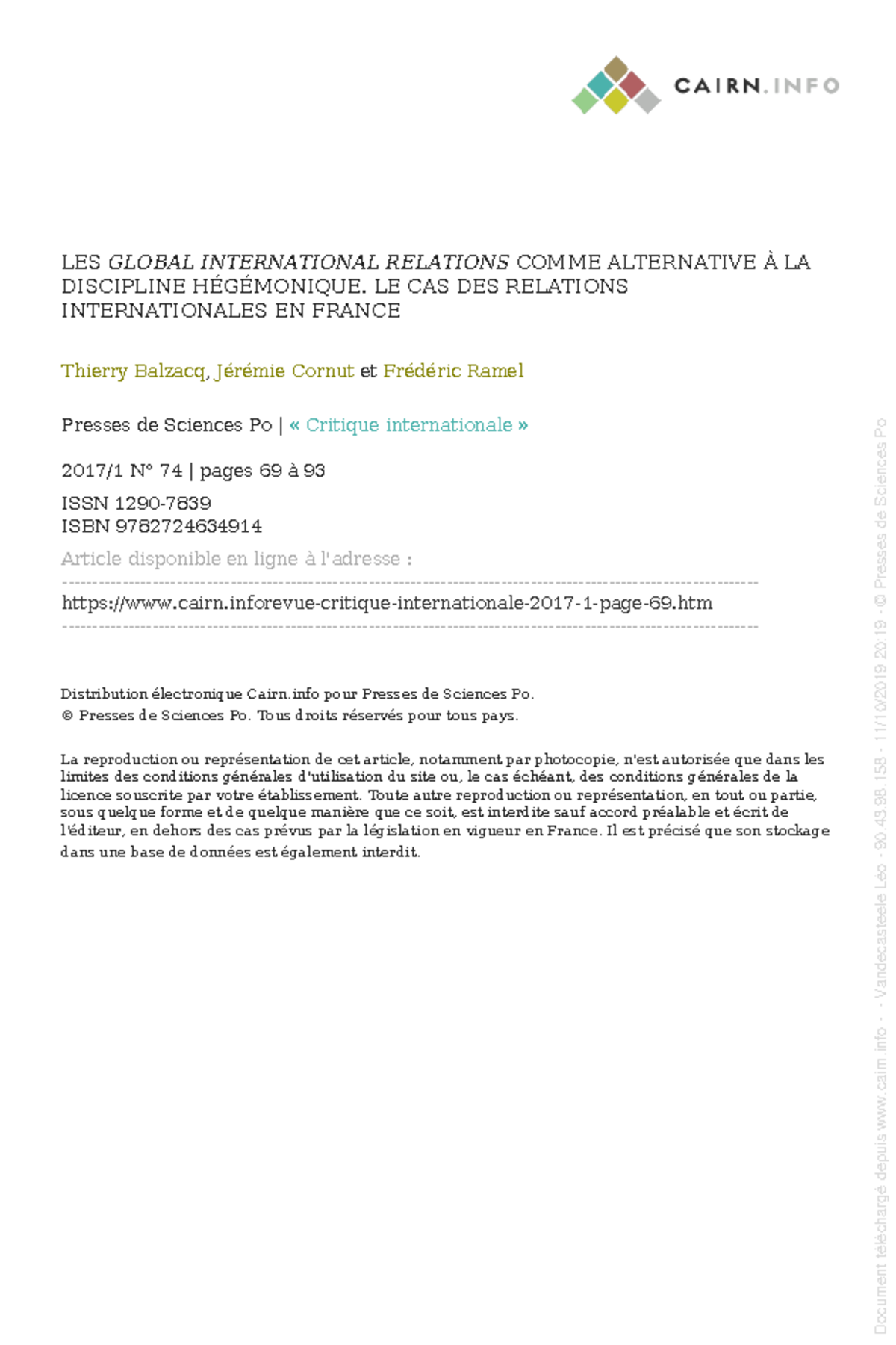 CRII 074 0069 - Lecture obligatoire - Warning: TT: more functions defined than expected LES ...
