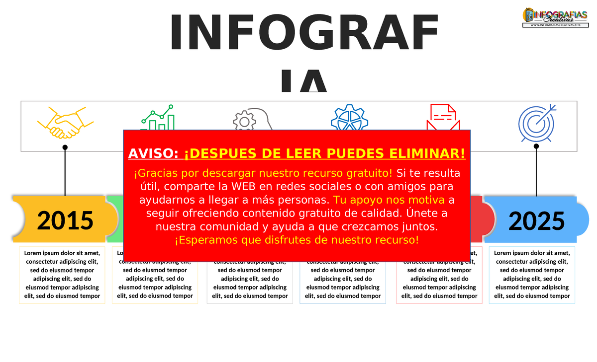 Plantilla WORD Infografia Timeline 18 - INFOGRAF IA Lorem ipsum dolor ...