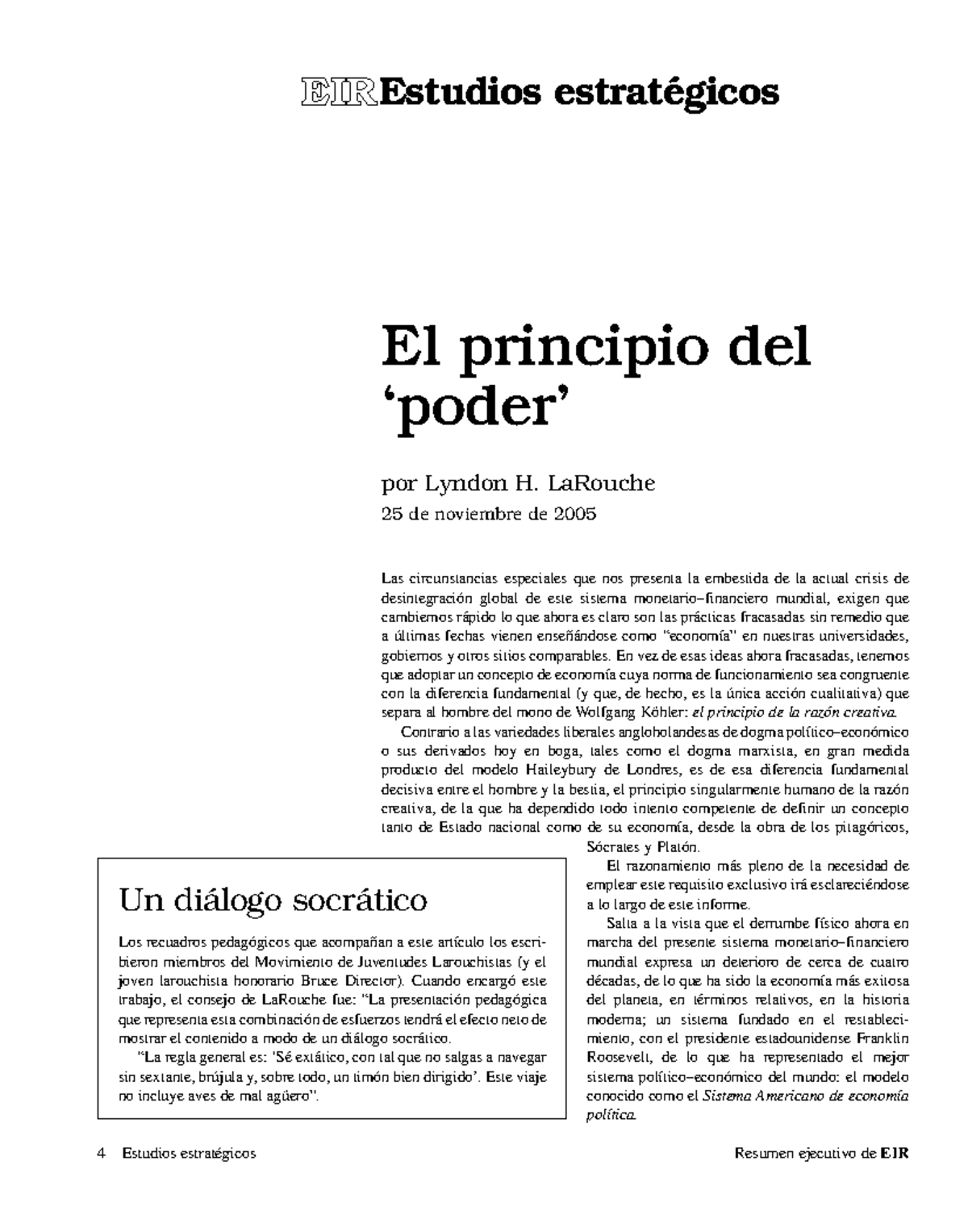 Principio del poder - explica - ####### 4 Estudios estratégicos Resumen ...