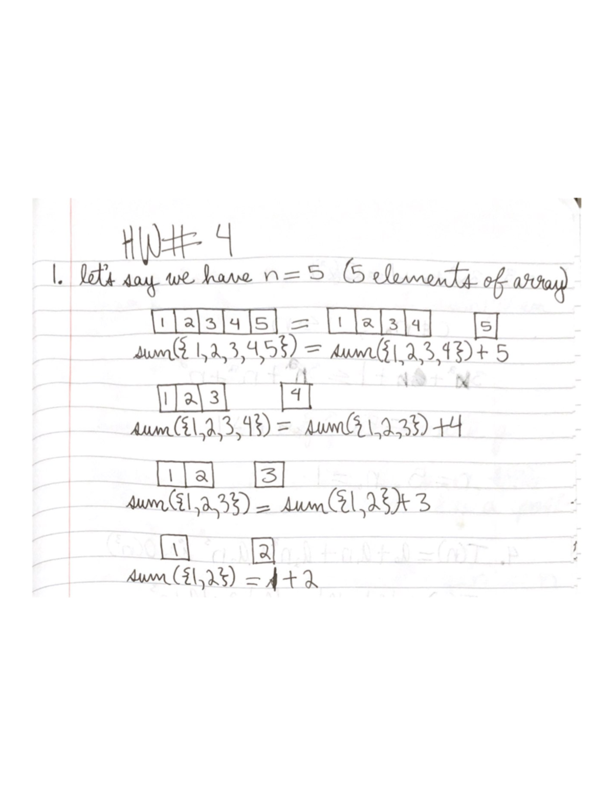 Scanned Documents-13 - Math - 4 1. say we have (5 elements of array ...