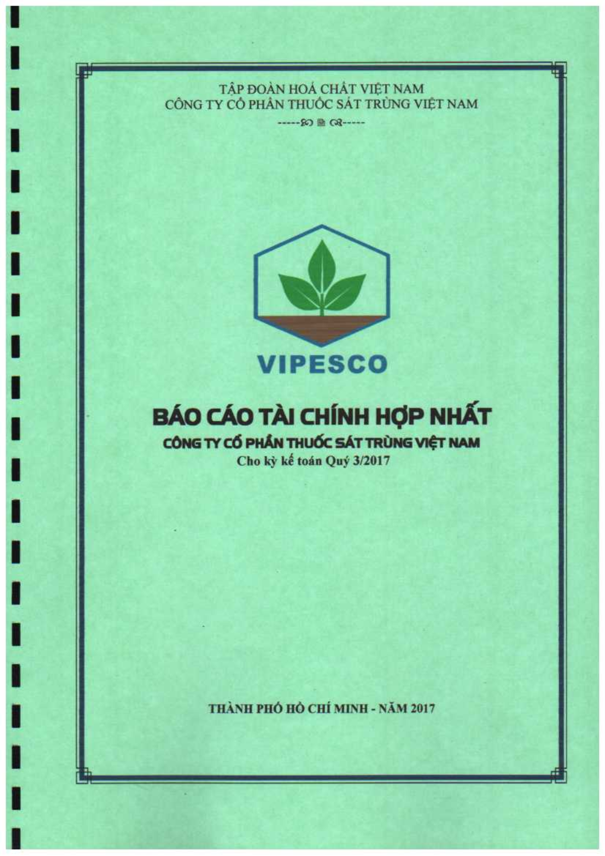 VPS 17 Q3 Unaudited Consolidated Financial Statements T H A NH PH 6 H