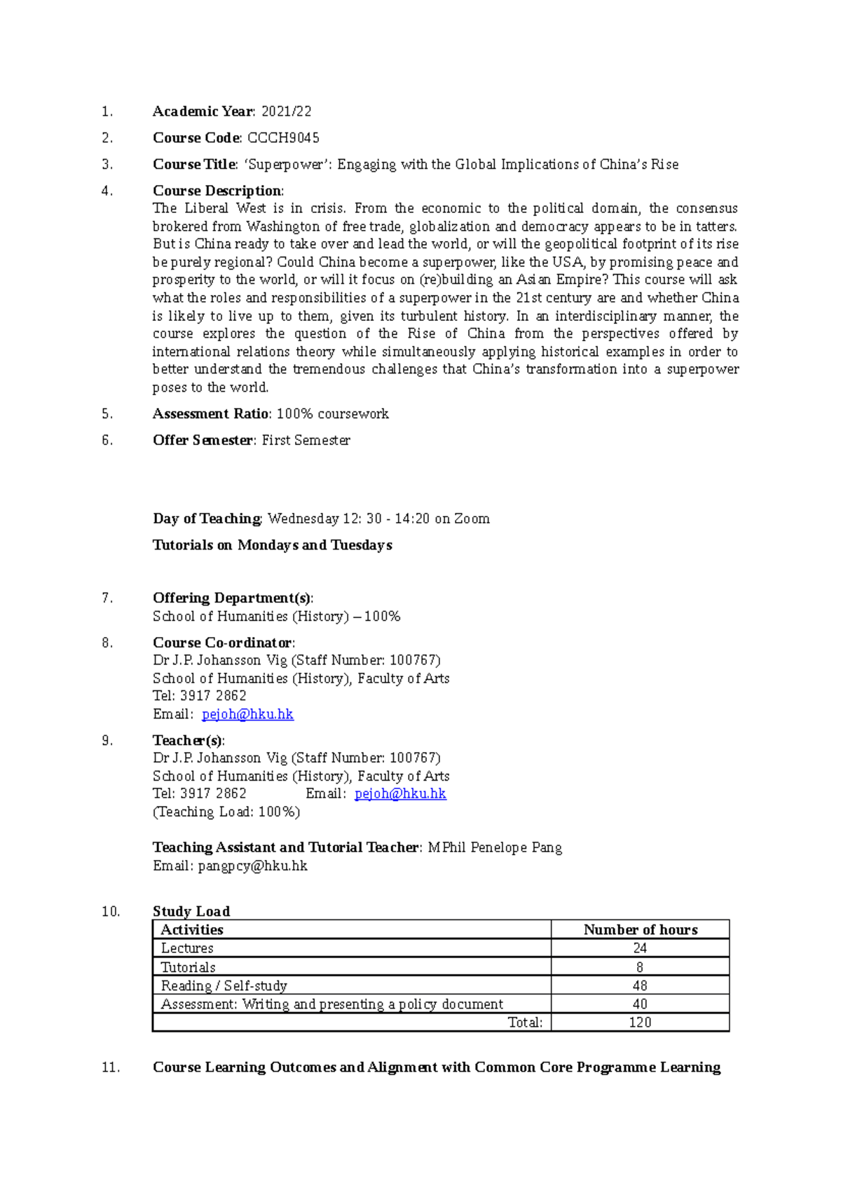 2021-22 CCCH9045 superpower syllabus - Academic Year: 2021/ Course Code ...