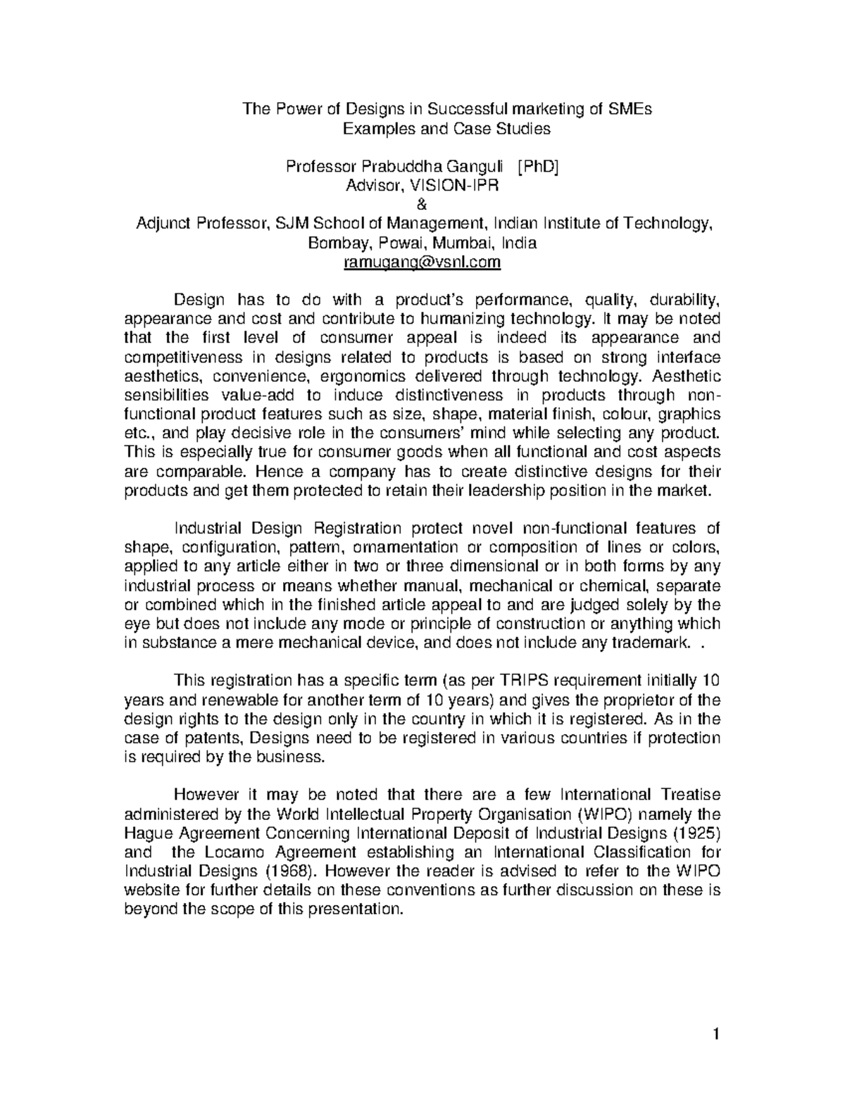 Wipo ip industrial design article - The Power of Designs in Successful ...