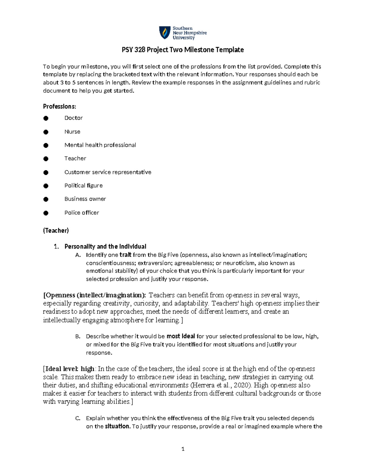 PSY 328 Project Two Milestone Complete - PSY 328 Project Two Milestone ...