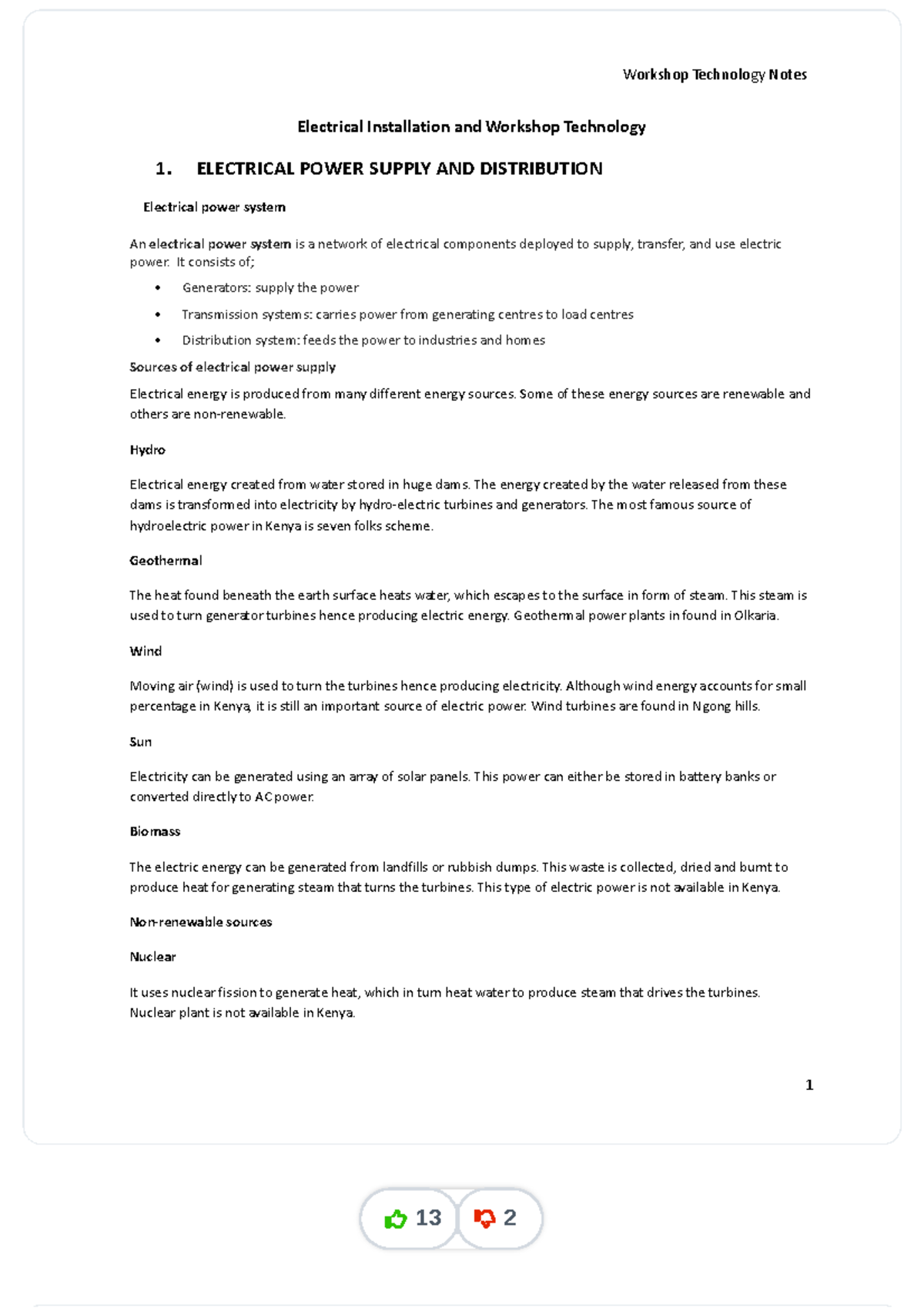 Workshop-tech-notes compress - Electrical Installation and Workshop ...
