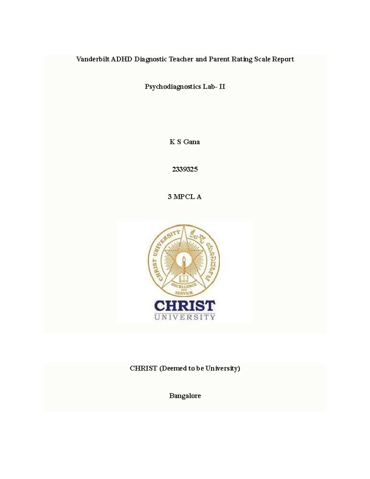 Vanderbilt ADHD ( 25 ) - Vanderbilt ADHD Diagnostic Teacher and Parent ...