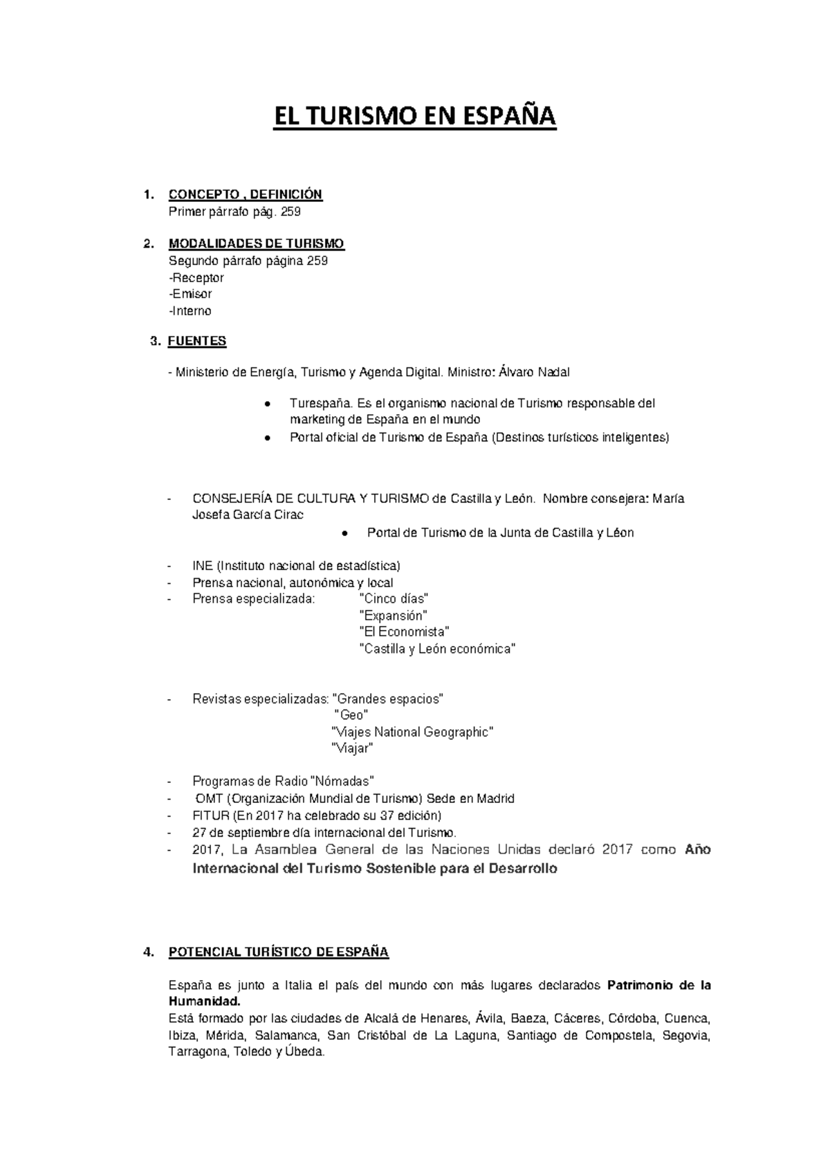 El-turismo-en-espana - EL TURISMO EN ESPAÑA 1. CONCEPTO , DEFINICIÓN ...