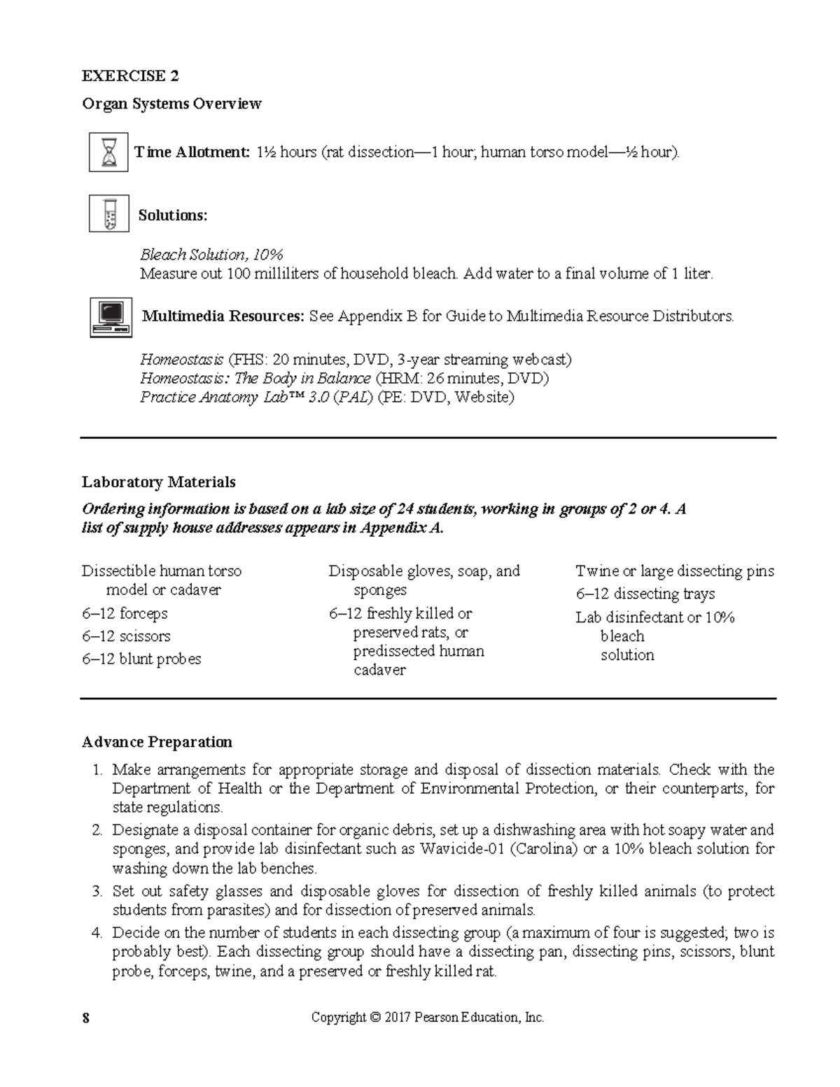 M02 MARI9567 08 IG C02 - Notes - EXERCISE 2 Organ Systems Overview Time ...