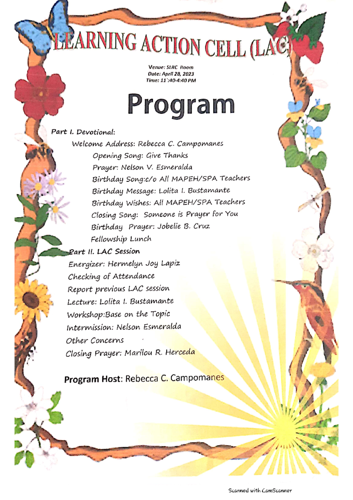 Mapeh LAC 2022 2023 - for learning action cell - English for Academic ...