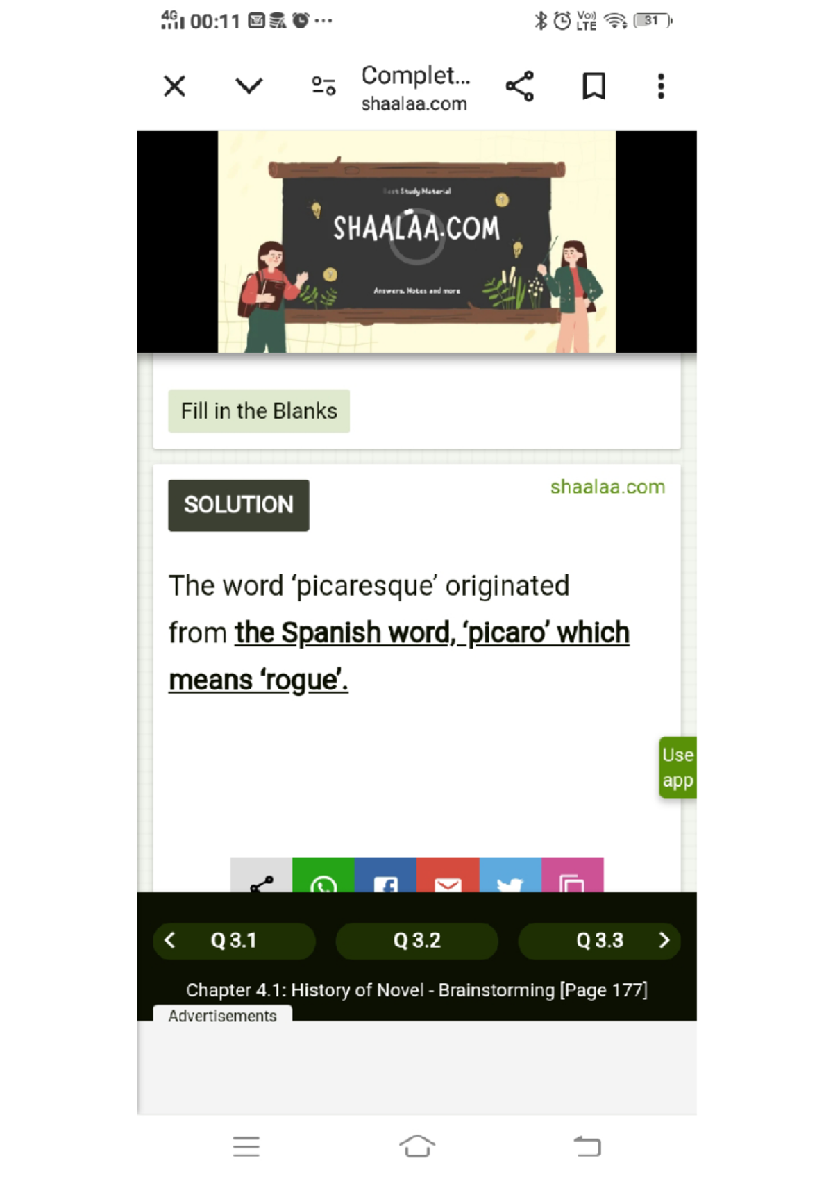 Image To PDF 23-10-2024 15 - 4G 00:11 Vo) LTE 31 X V Complet shaalaa ...