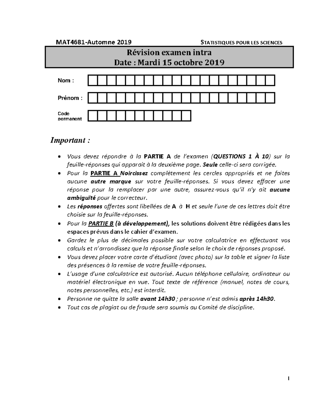 Révision Examen Intra Warning Tt Undefined Function 32 Warning Tt Undefined Function 32