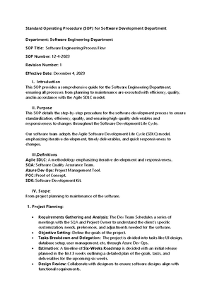 Software - Lecture notes 1-5 - Software Engineering - Studocu