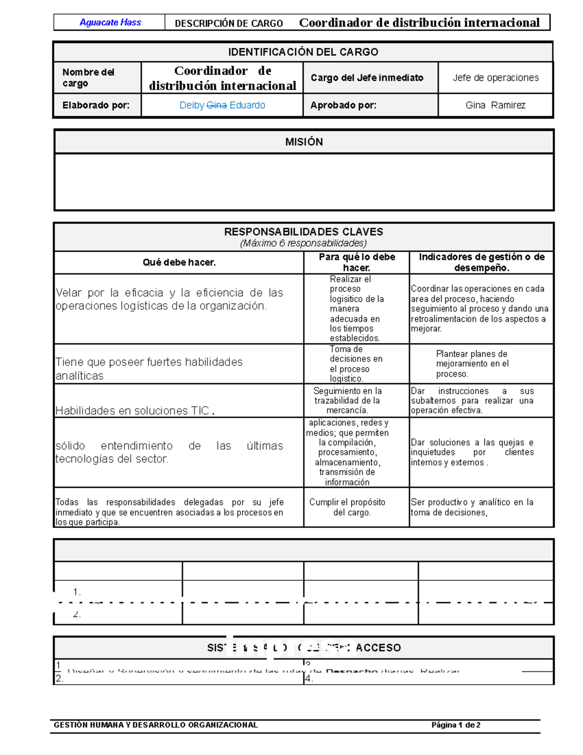Formato-Descripcin-de-cargo-profesional-y-soporte Coordianador ...