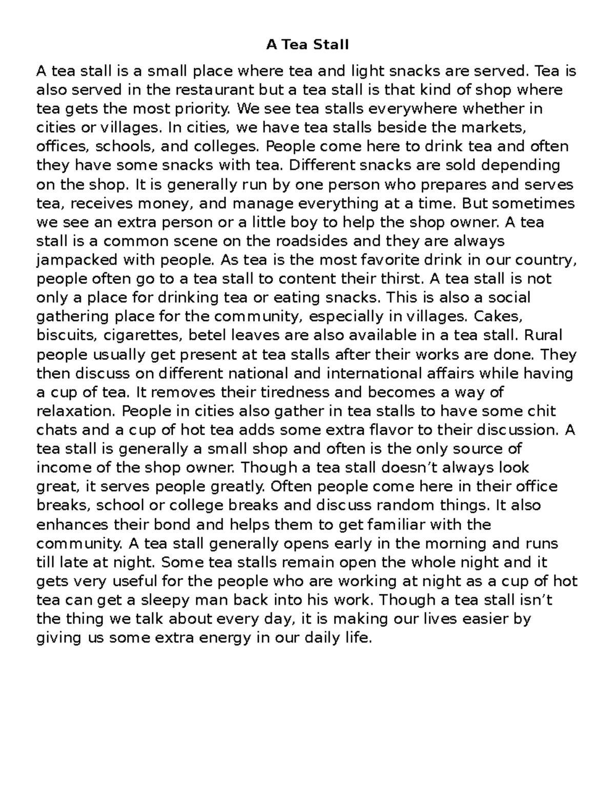 English 2nd - These material is the grammar part of the course - A Tea ...