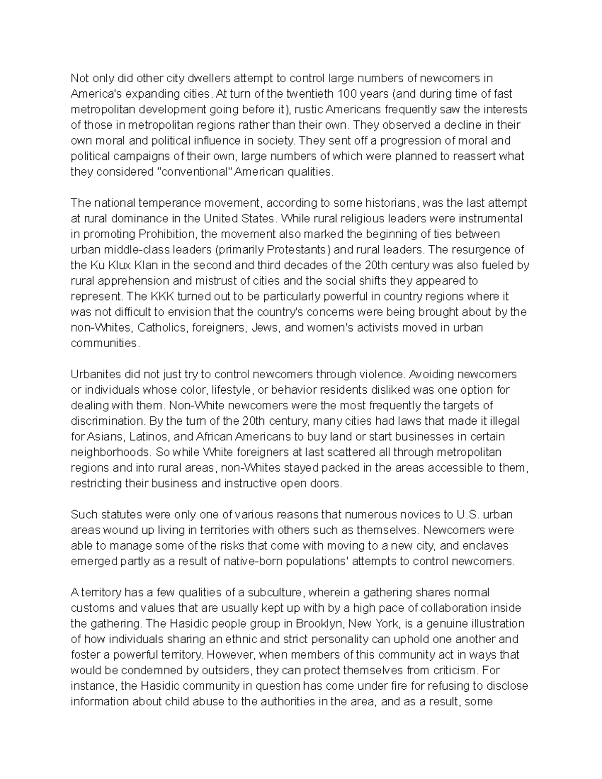 Chapter 7 Section 3 Notes Full Chapter Soc 163 - Not only did other ...