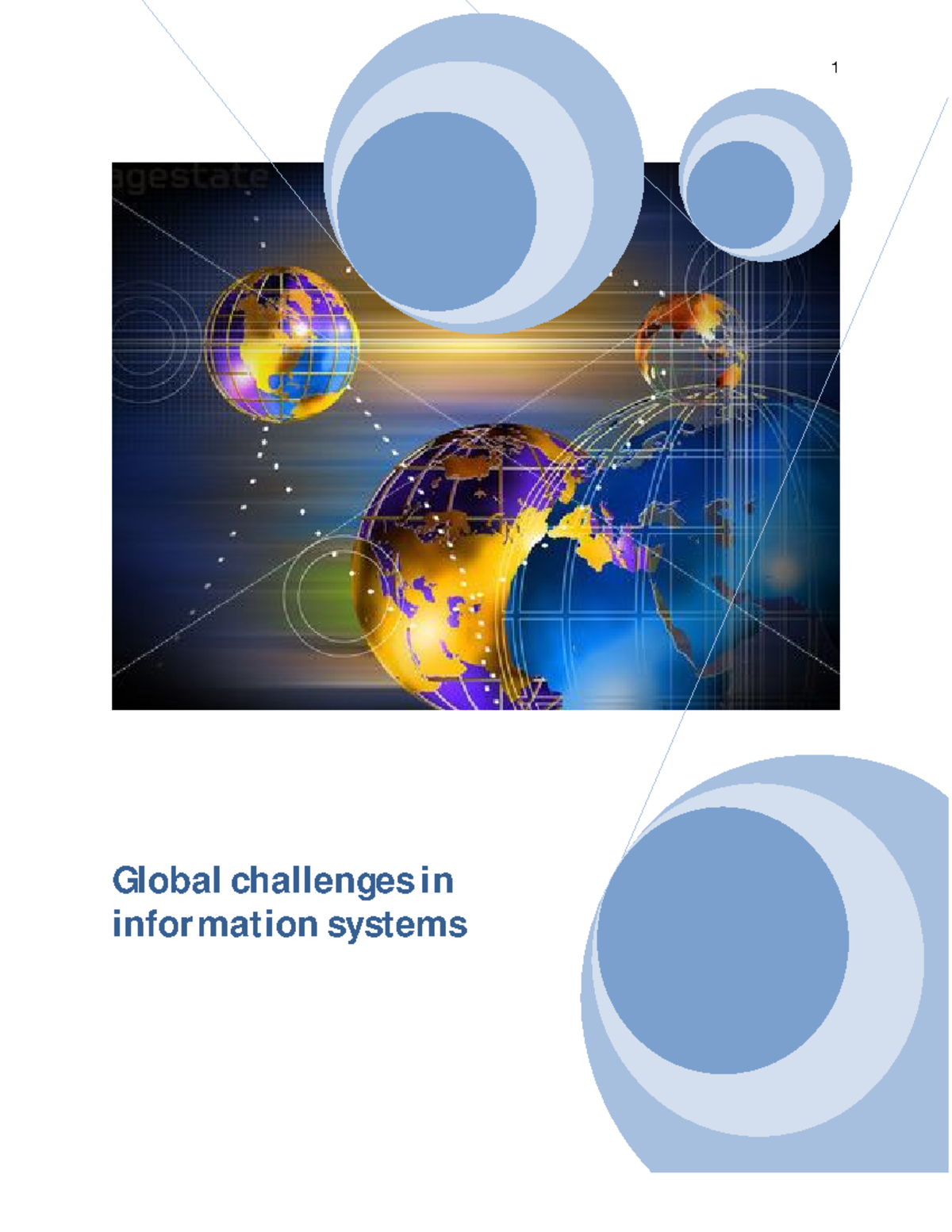 Global challenges in information systems - Businesses and organizations ...