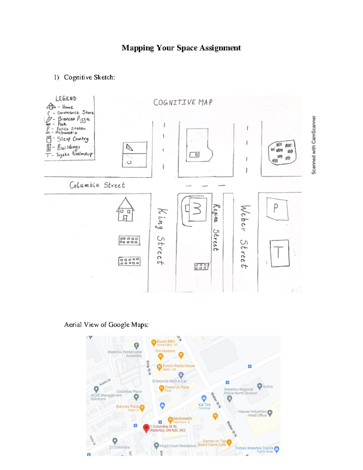Lab 1.2 - Mapping Your Space - GG102 - Mapping Your Space Assignment 1 ...