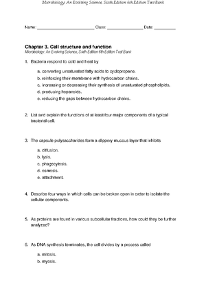Chapter 3. Cell structure and function-4 - Microbiology: An Evolving ...