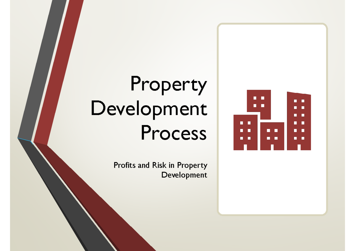 Risks and Profits in Property Development - Studocu
