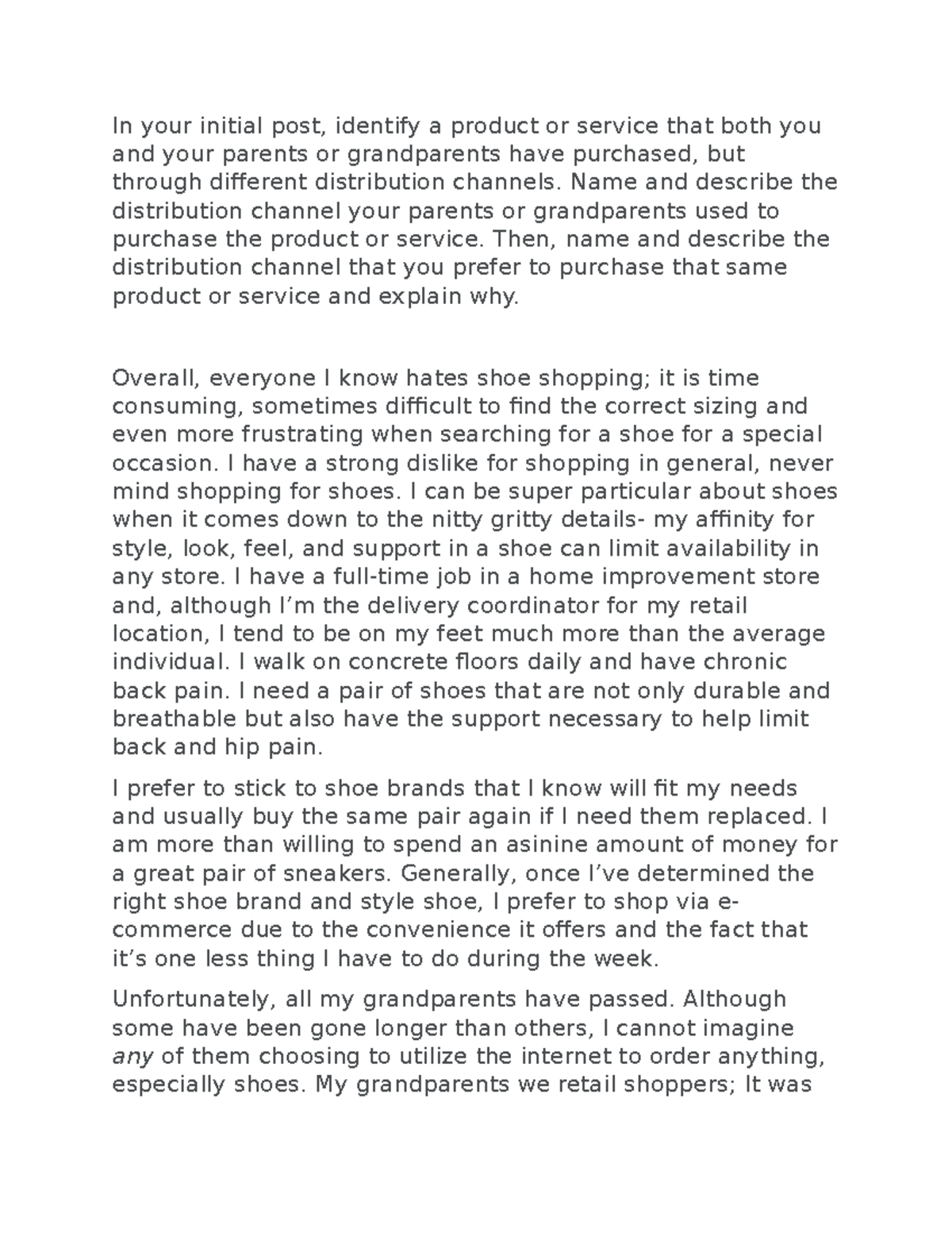 Module 5 Discussion - In your initial post, identify a product or ...